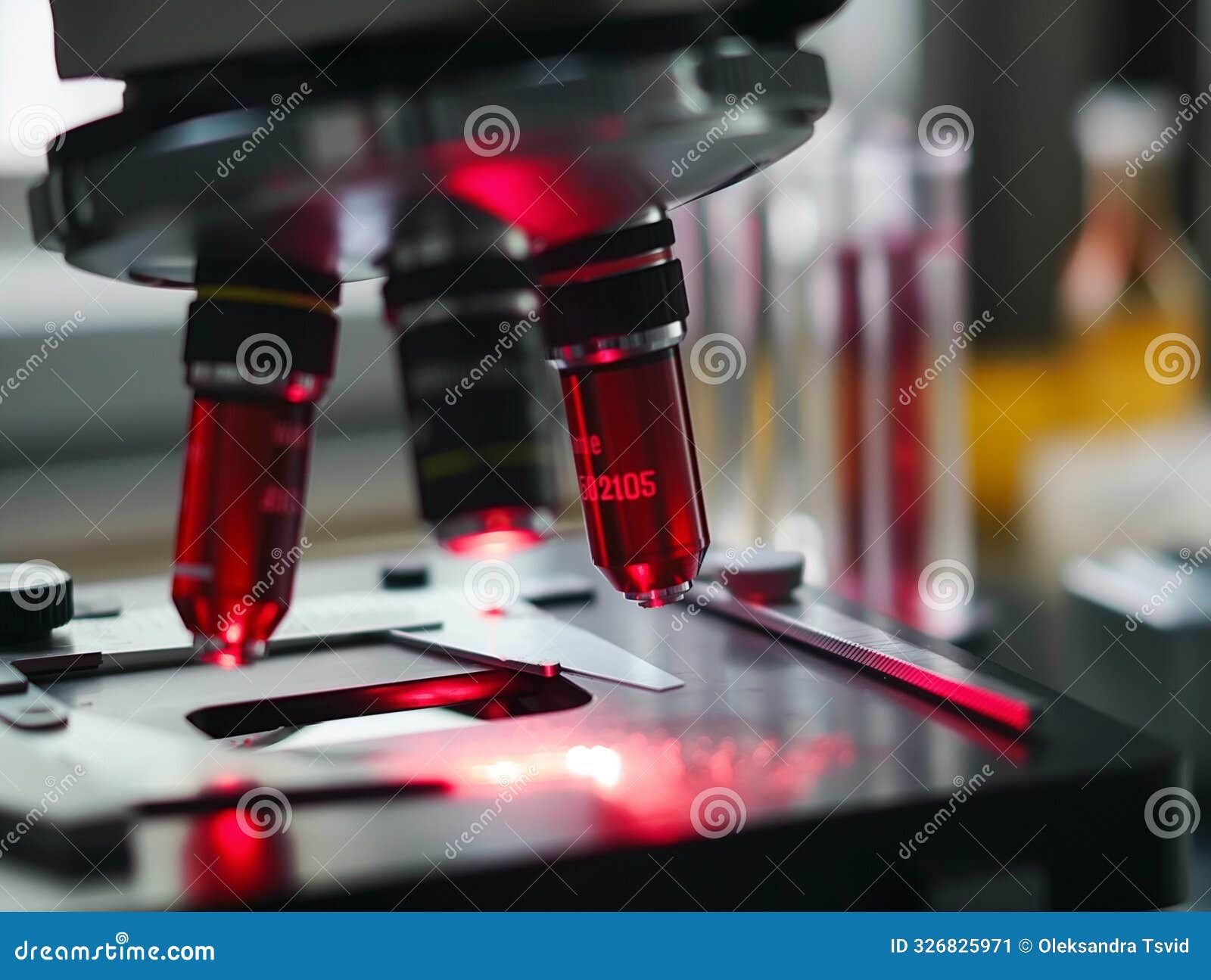 Blood Drawing Equipment in Laboratory for Analysis Stock Image - Image ...