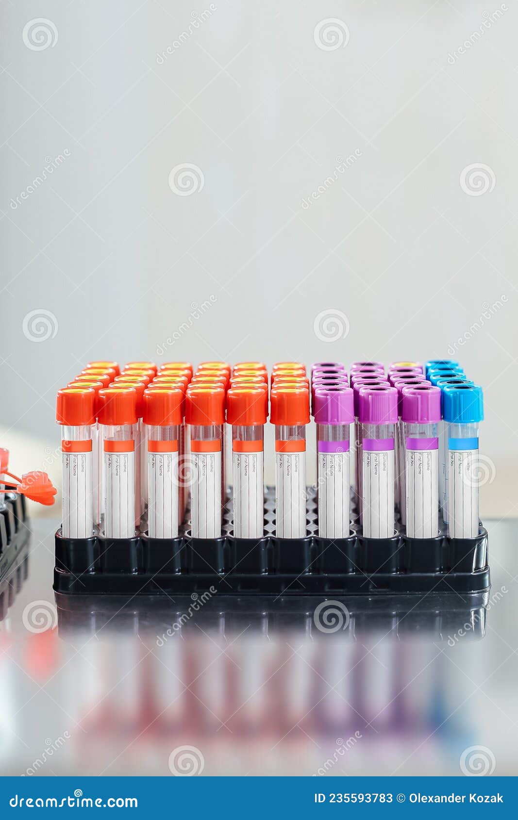 Blood Drawing Equipment in Laboratory for Analysis Stock Image - Image ...