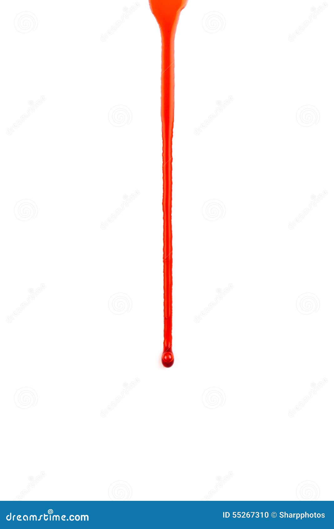 Blood Drip On Paper In White Background Stock Photography ...
