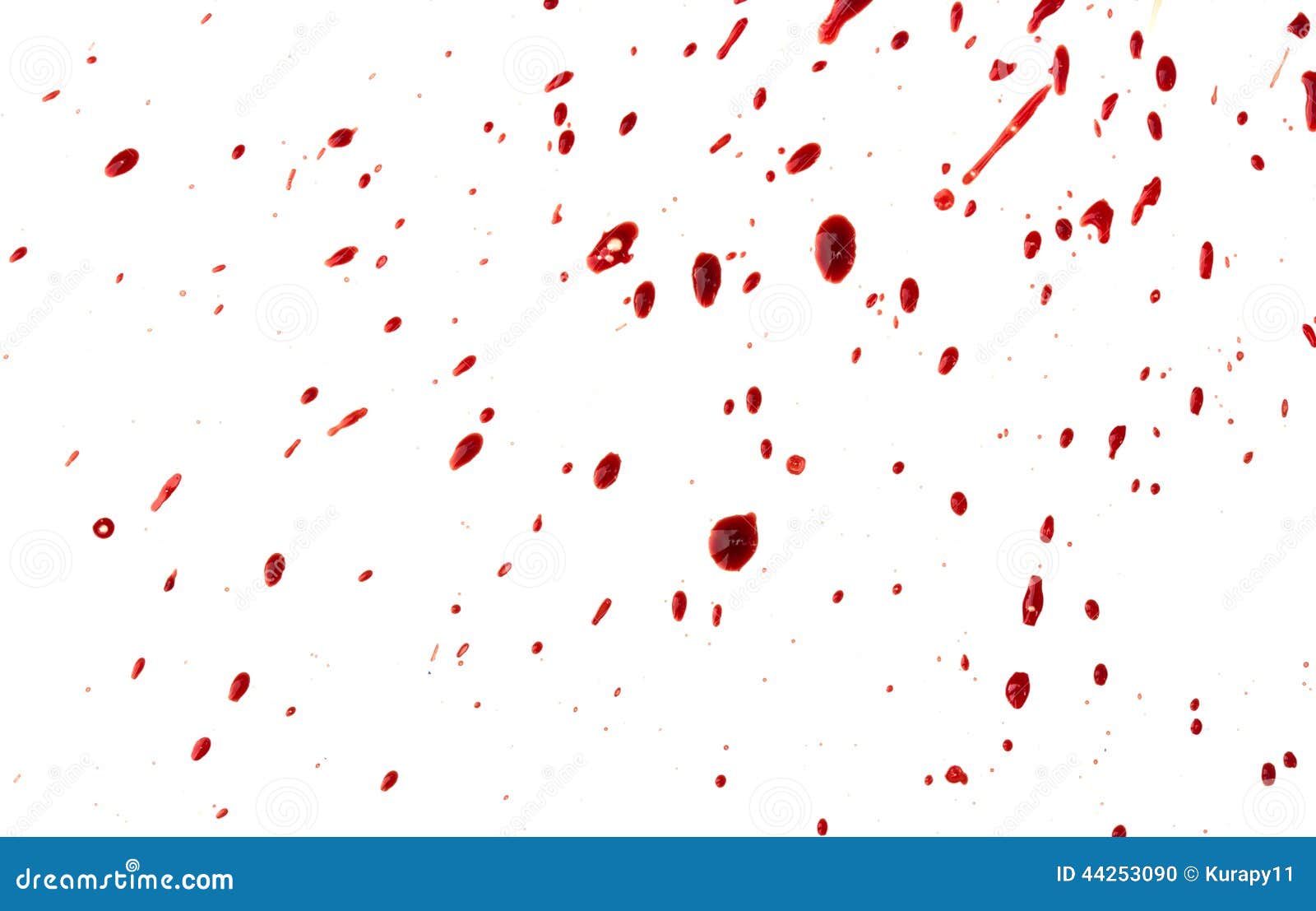 Blood Drip On Paper In White Background Stock Photography ...