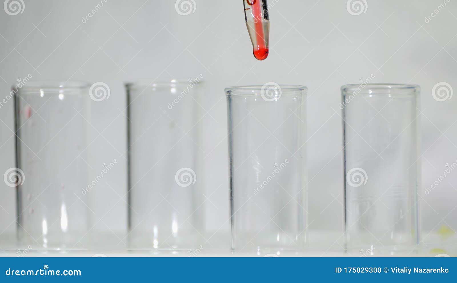 Blood Drips into Test Tubes, Blood Test Concept Stock Photo - Image of ...