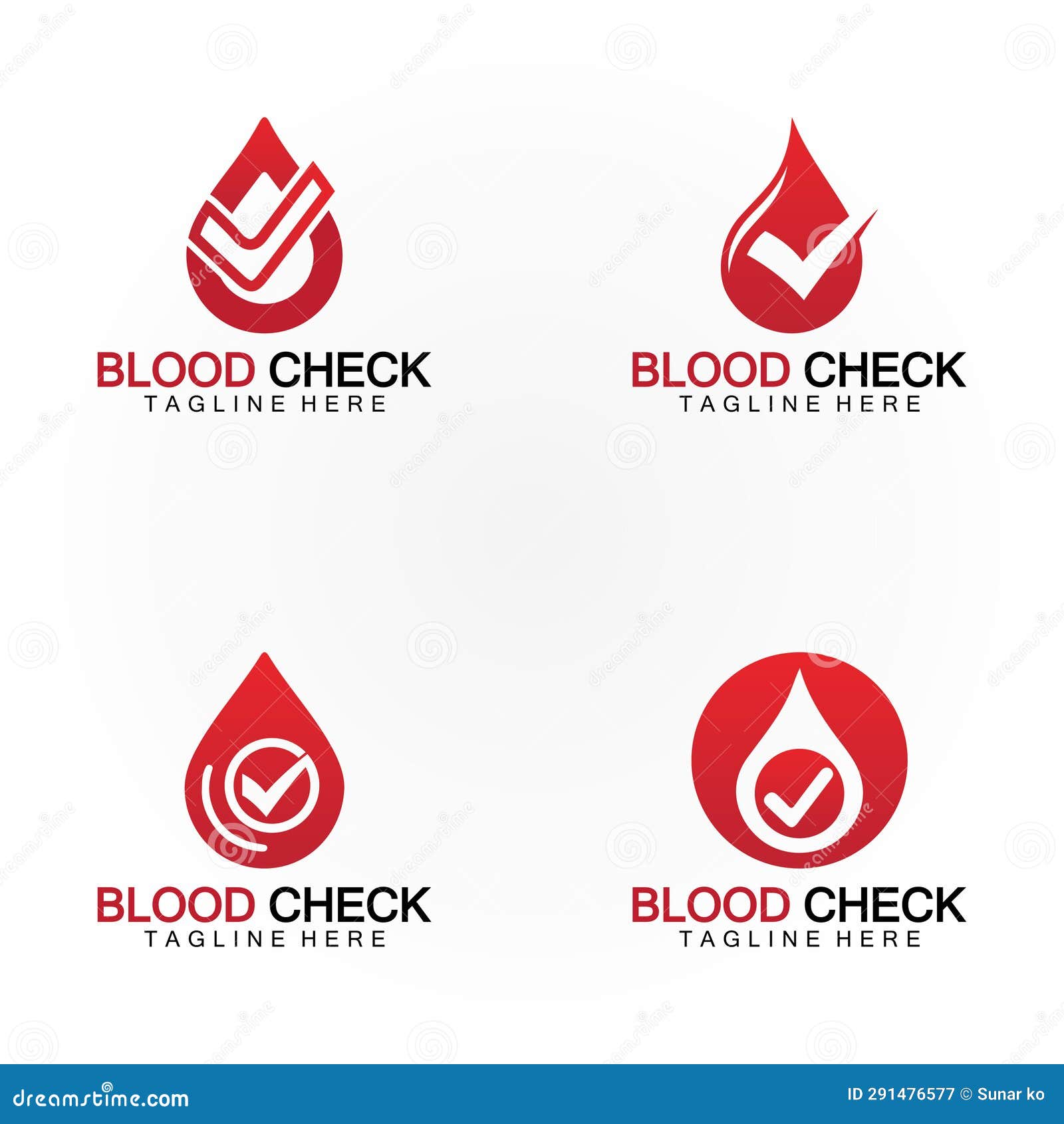 Blood Drop Check Logo Icon Vector Design Template Stock Illustration ...