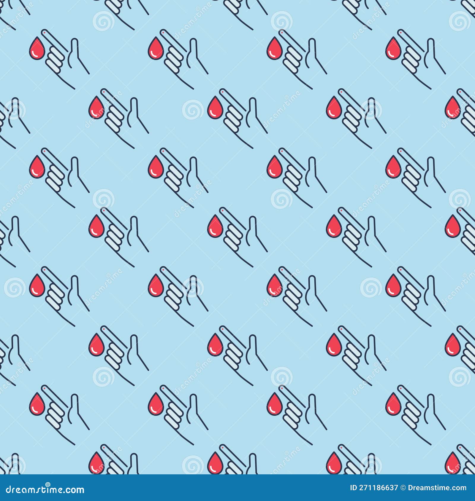 Diabetes Colored Vector Background | CartoonDealer.com #74323517