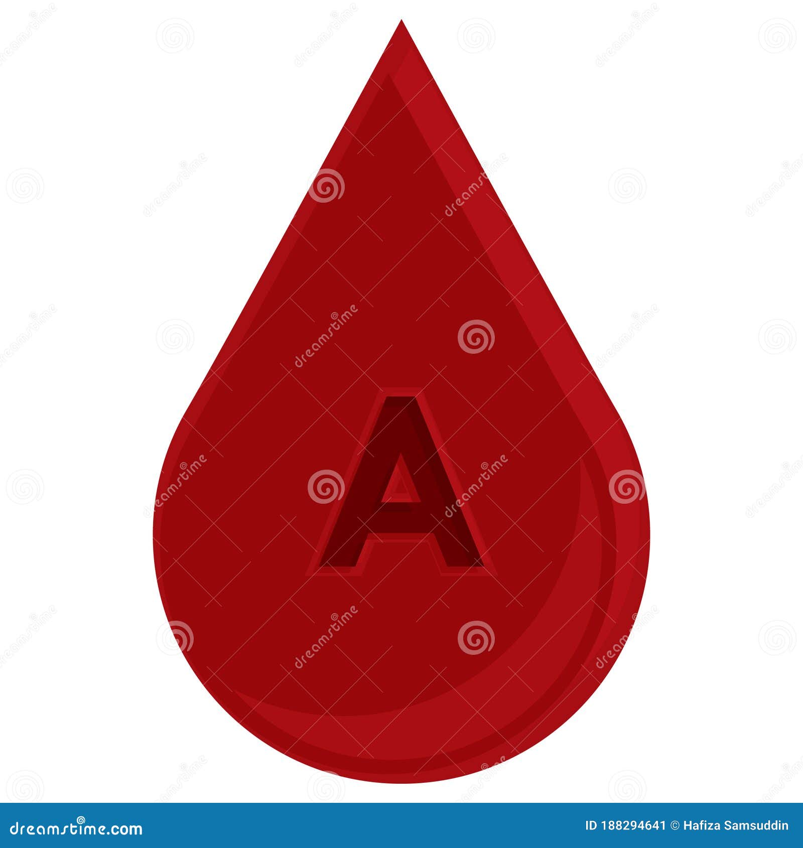 Blood Drop with Blood Group a. Vector Illustration Decorative Design ...