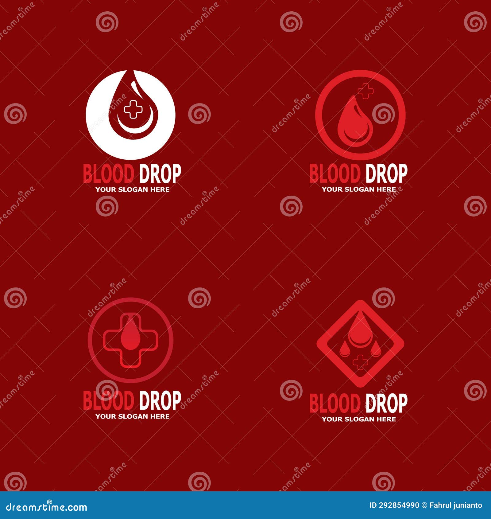Blood Drop Health Logo Vector Template Stock Illustration ...