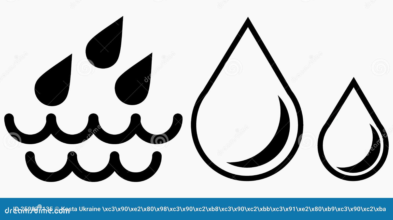Blood Drop Icon stock vector. Illustration of info, icon - 259837135