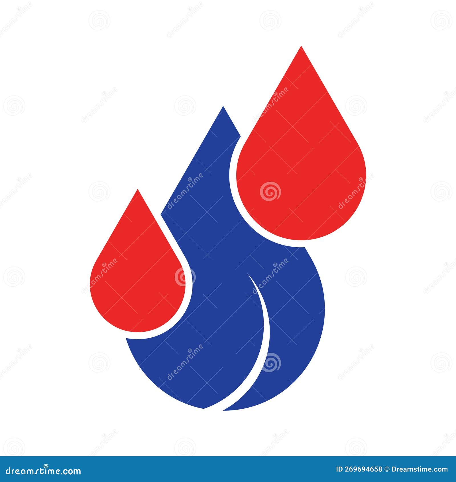 Blood drop icon stock vector. Illustration of medical - 269694658