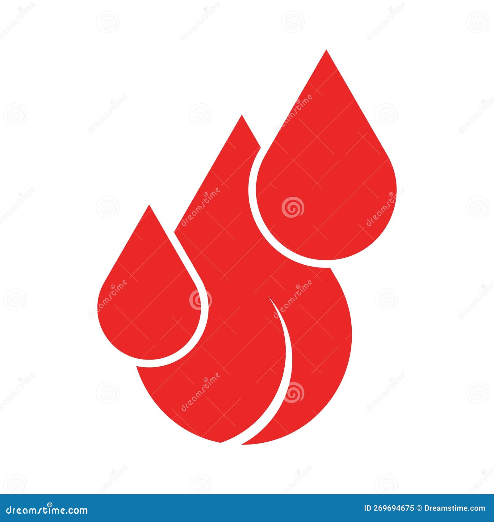 Blood drop icon stock vector. Illustration of colours - 269694675