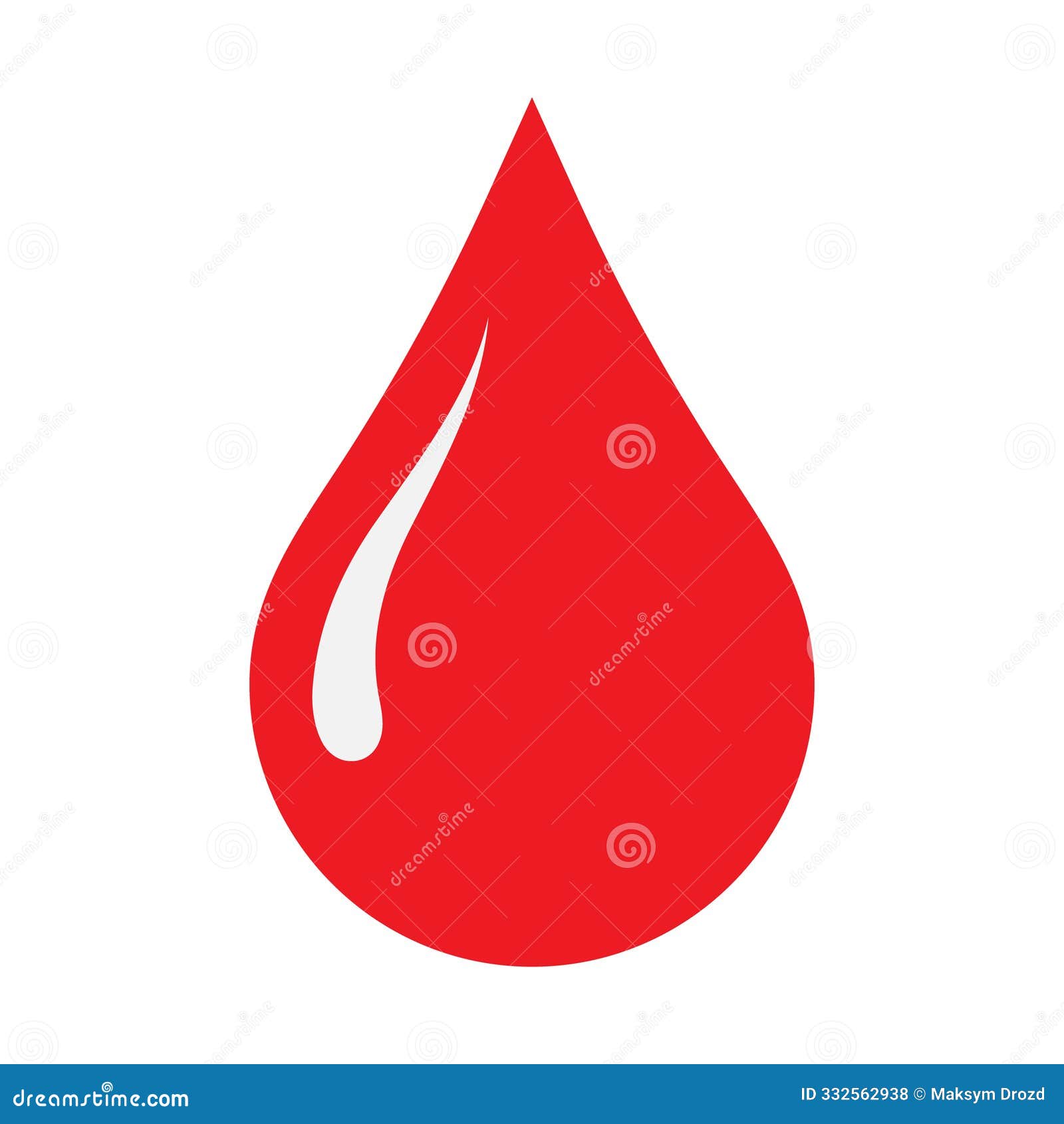 Blood Drop Icon, Red Blood Drop. Stock Vector - Illustration of ...