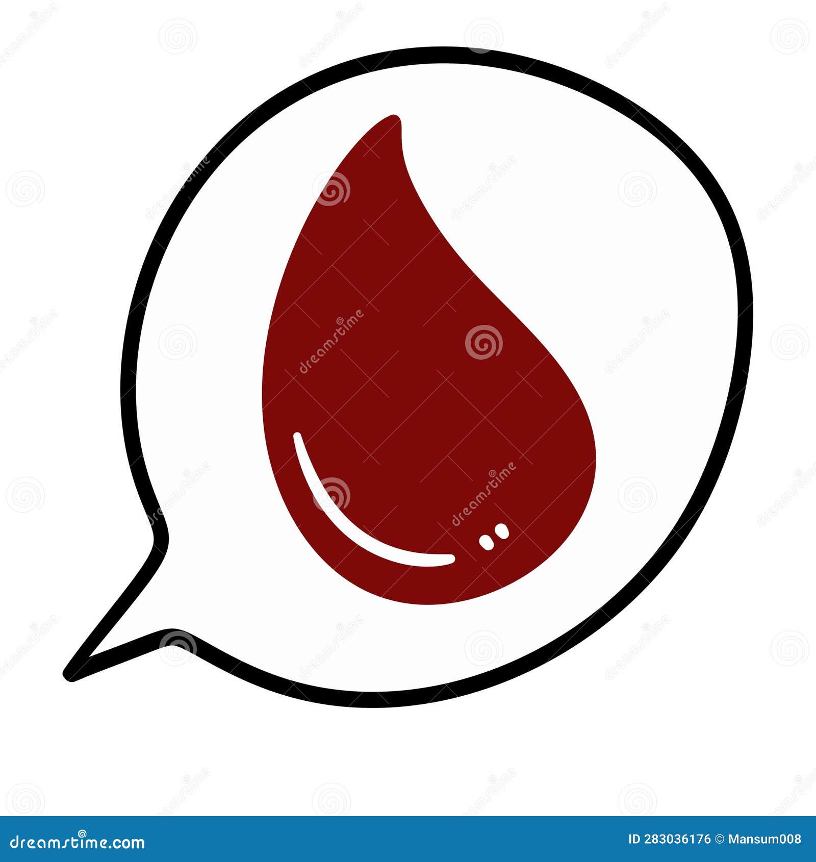 Blood Drop Icon. Simple Illustration of Blood Drop Icon for Web Stock ...