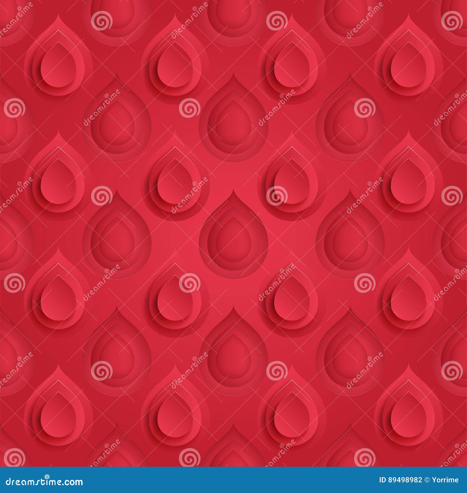 Blood Drop Symbol Seamless Pattern. Stock Vector - Illustration of ...