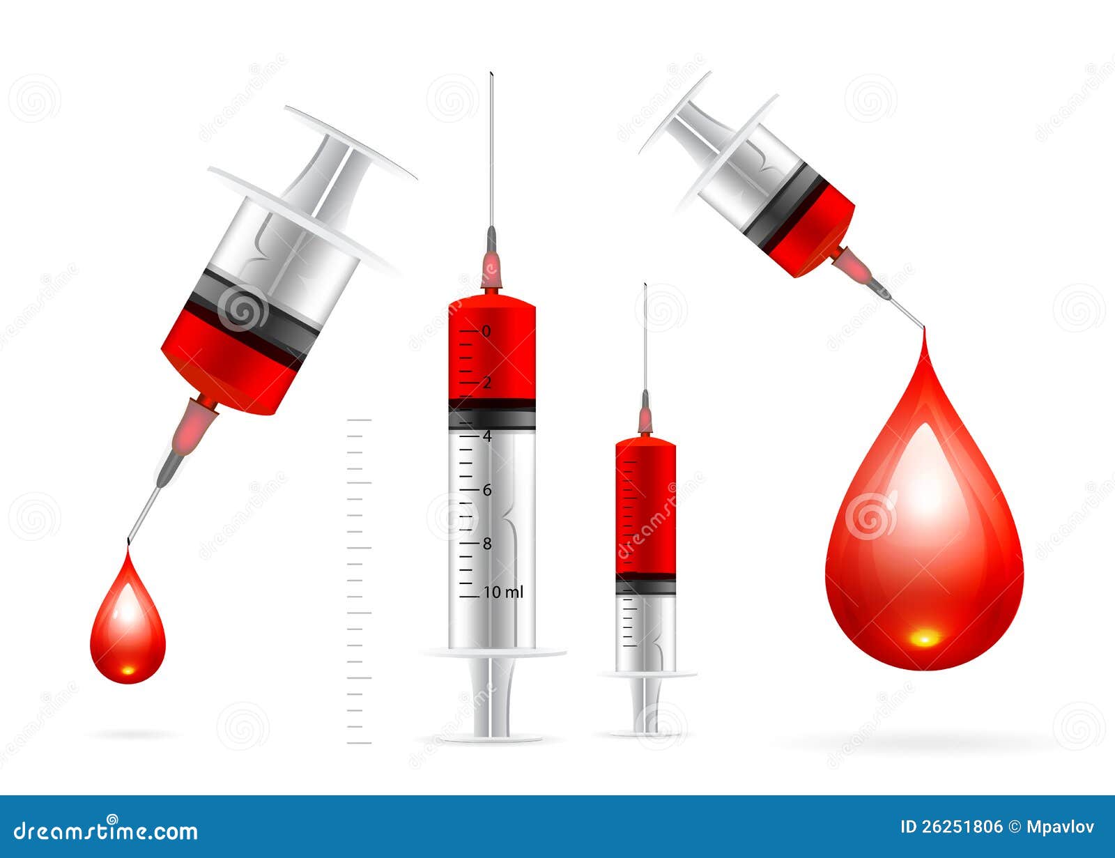 Blood drop and syringe stock vector. Illustration of characters - 26251806