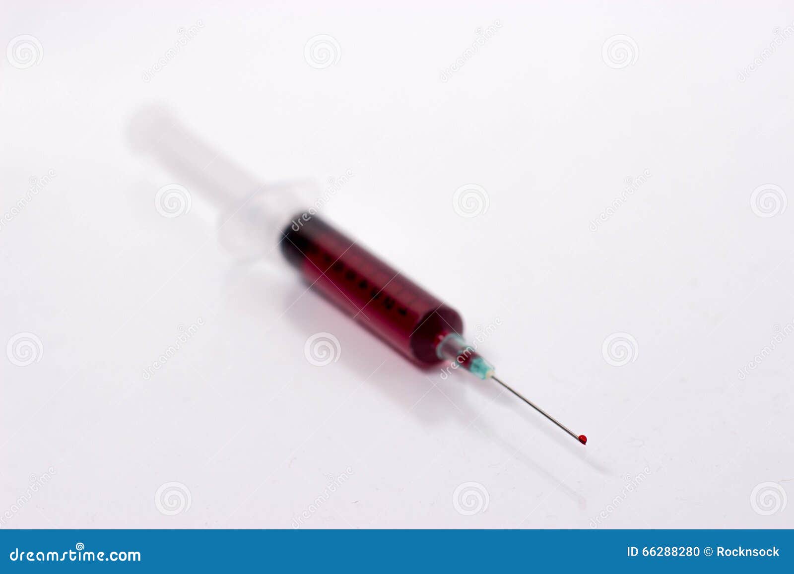 Blood Drop at a Tip of a Needle Syringe Stock Photo - Image of closeup ...