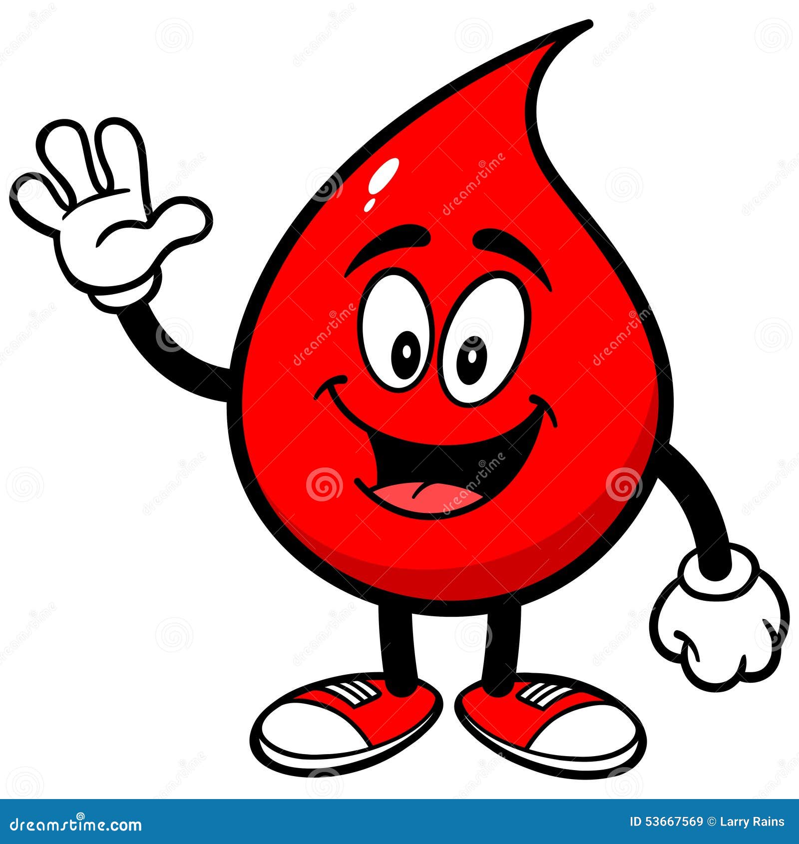 Blood Drop Waving stock vector. Illustration of waving - 53667569