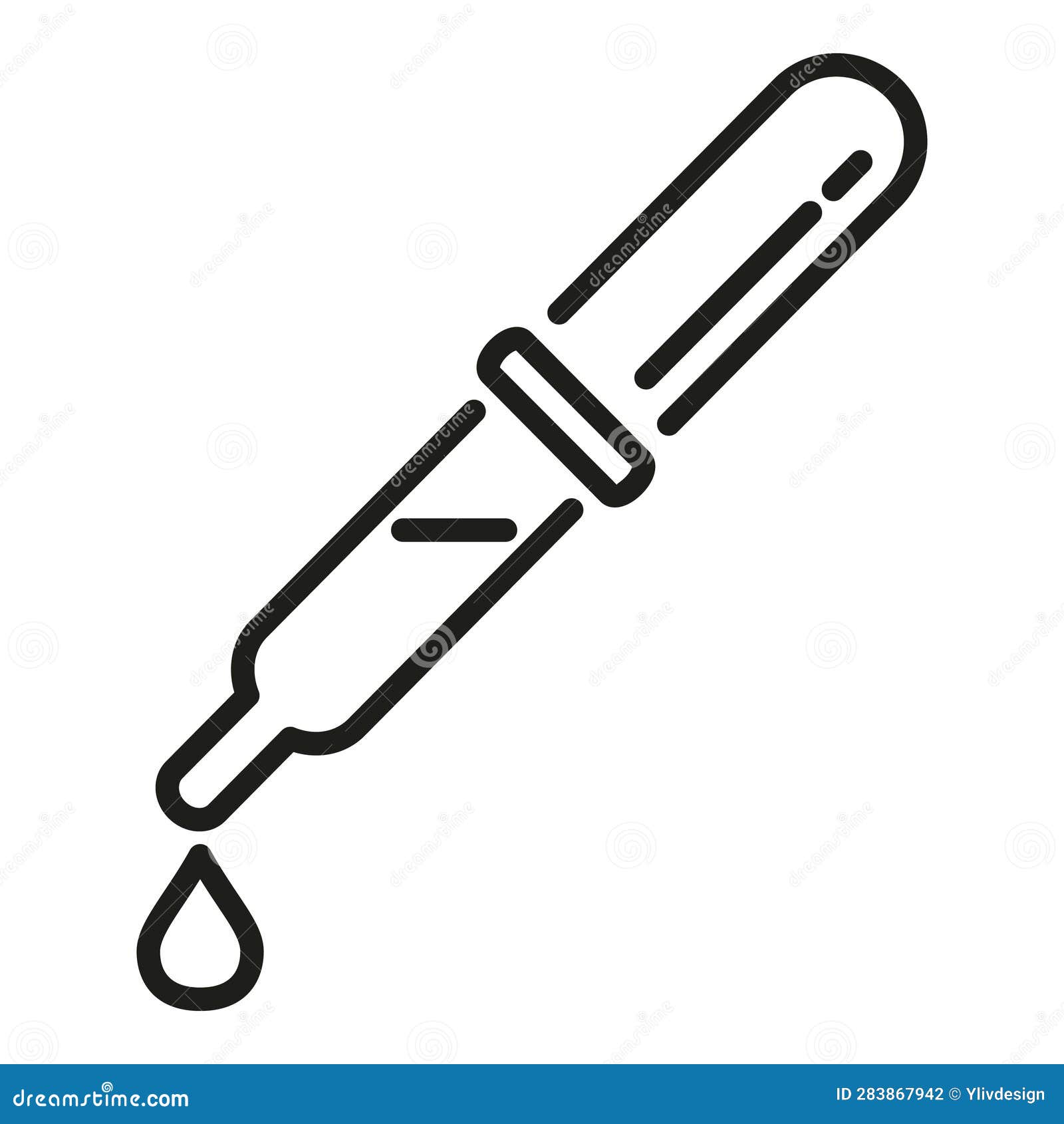 Blood Dropper Icon Outline Vector. Medical Lab Stock Vector ...