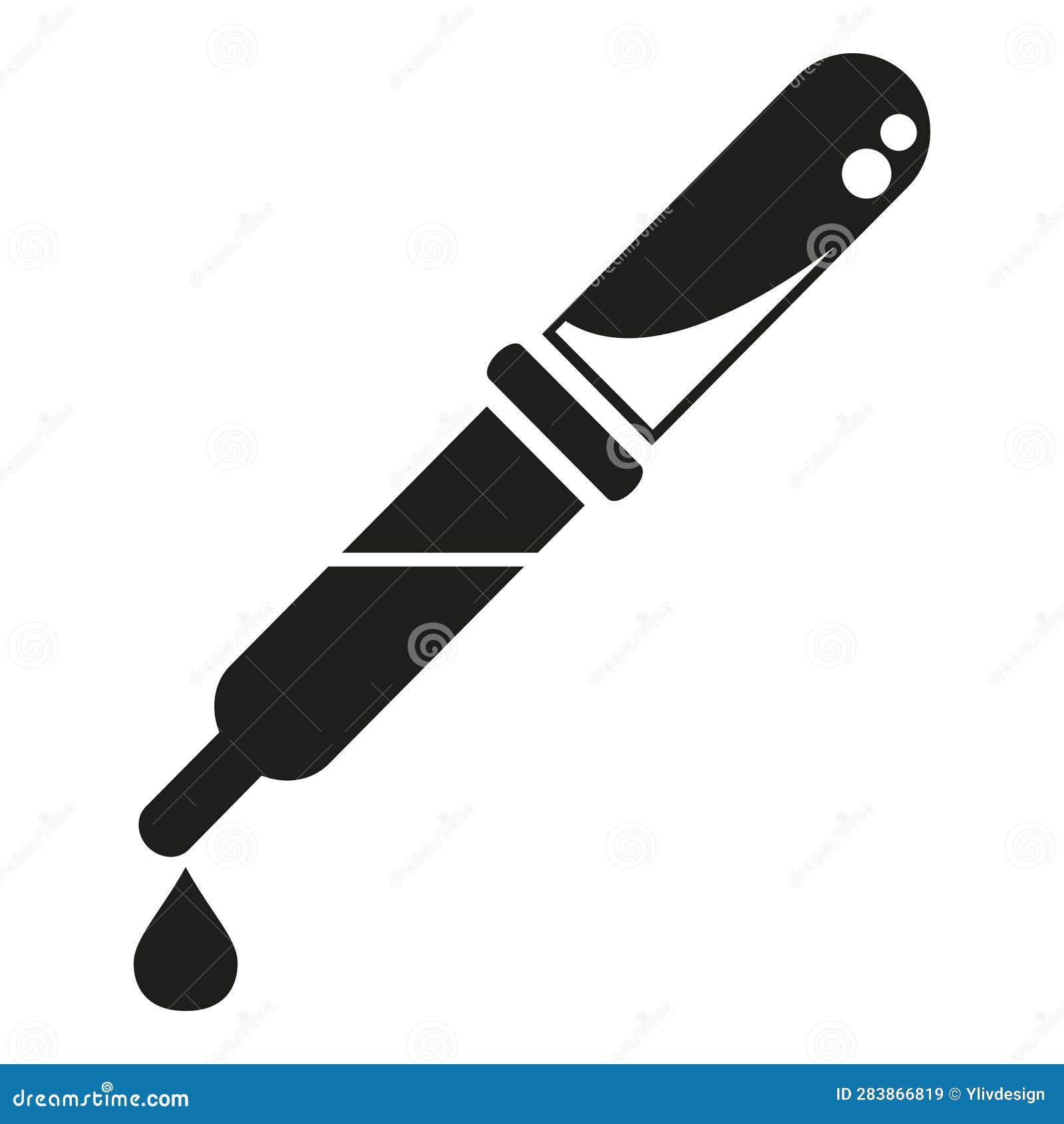 Blood Dropper Icon Simple Vector. Medical Lab Stock Vector ...