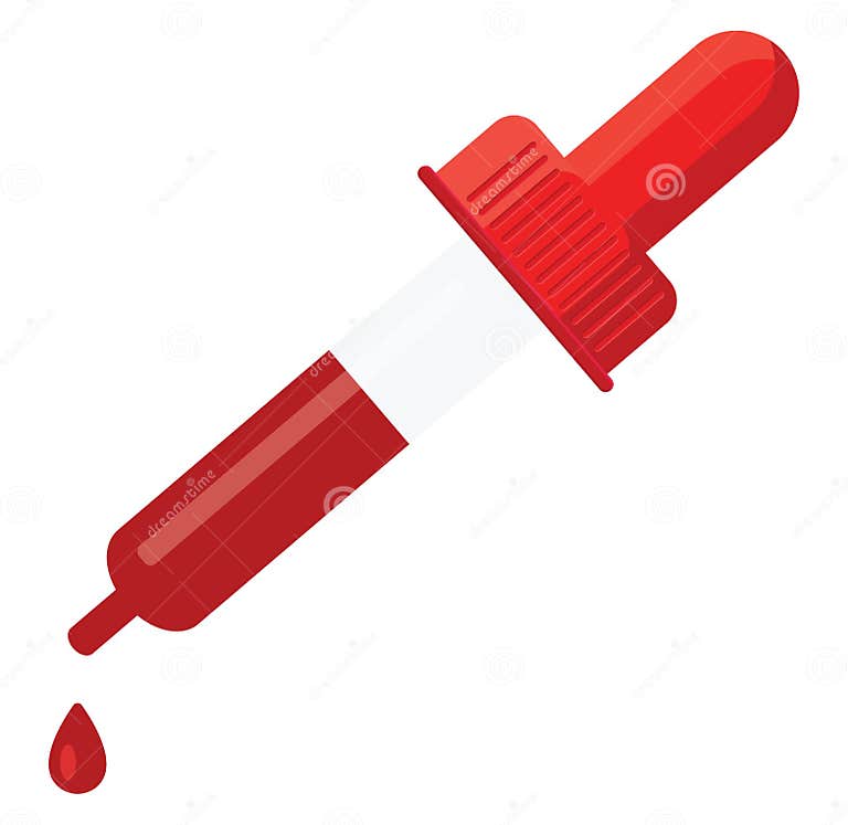 Blood dropper, icon stock vector. Illustration of dropper - 261384820