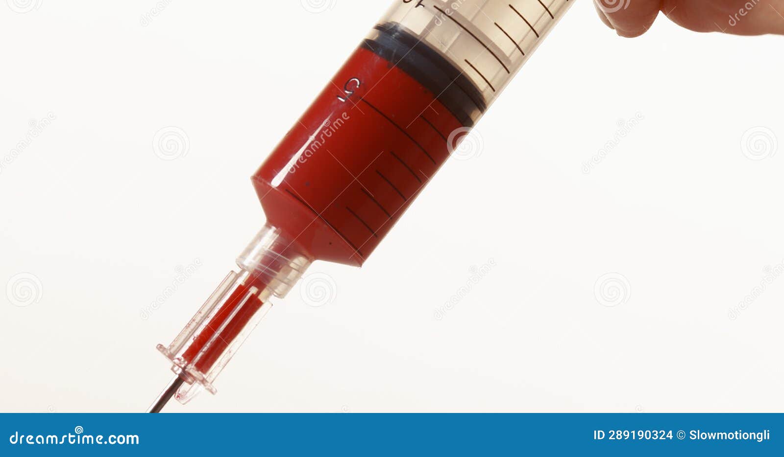 Blood Dropping from Needle Against White Background Stock Photo - Image ...