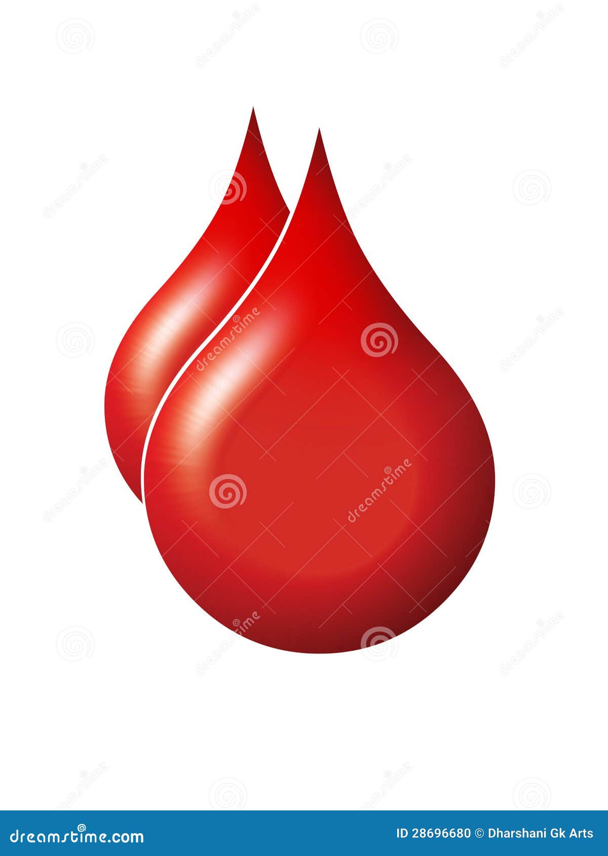 Red Blood Drops Stock Image | CartoonDealer.com #4000891