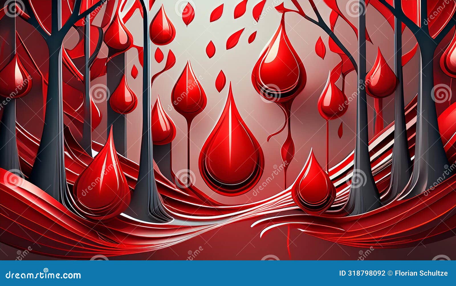 Blood drops cut out stock illustration. Illustration of cutout - 318798092