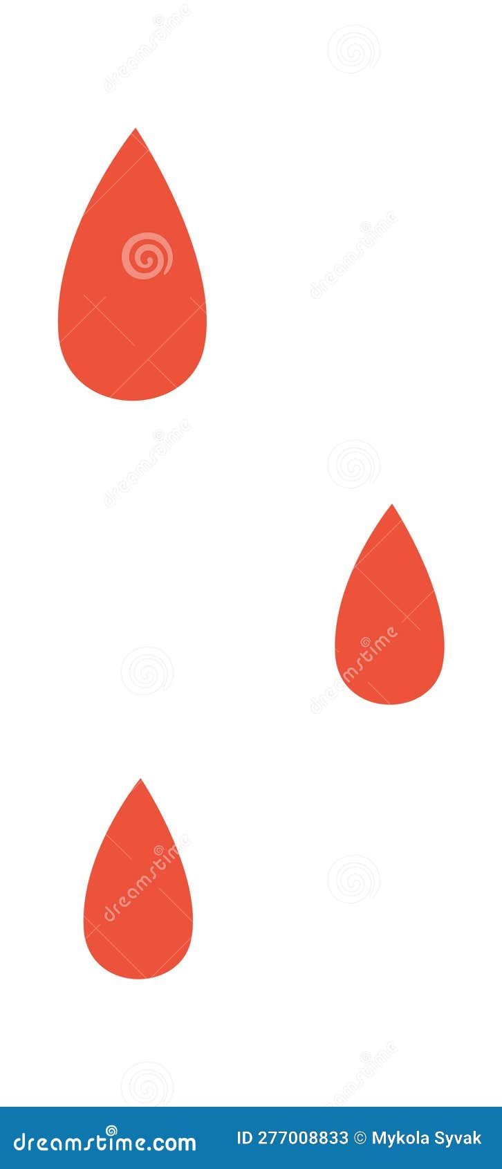 Blood Drops Illustration stock vector. Illustration of collection ...