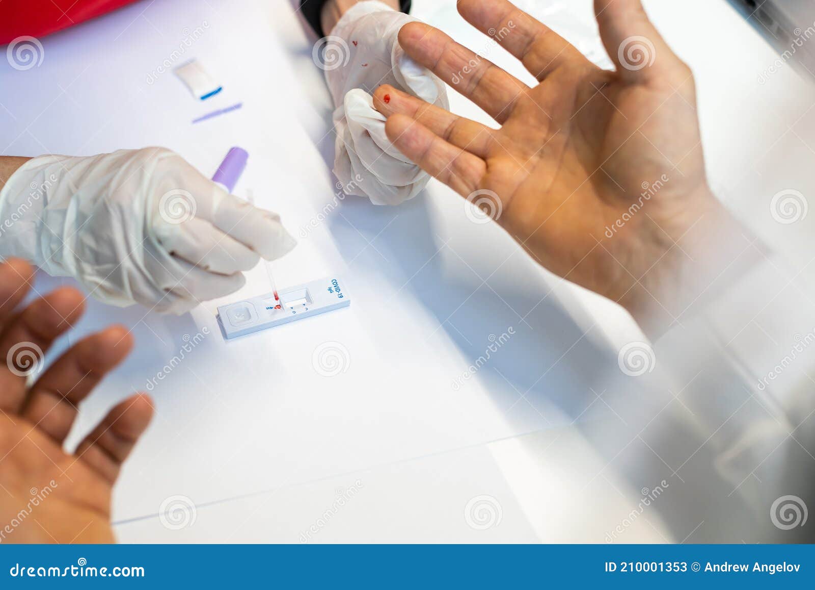 Blood from a Finger Fence, Take a Blood Test Stock Image - Image of ...