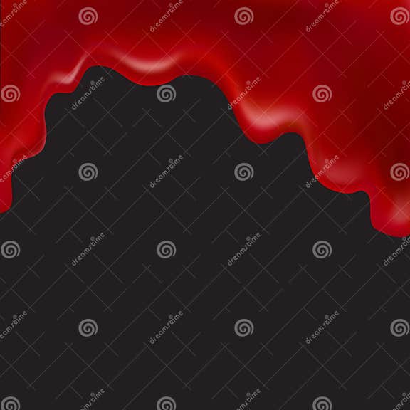 Blood Flowing, in Motion, Blood Trickling Down, Vector Stock Vector ...