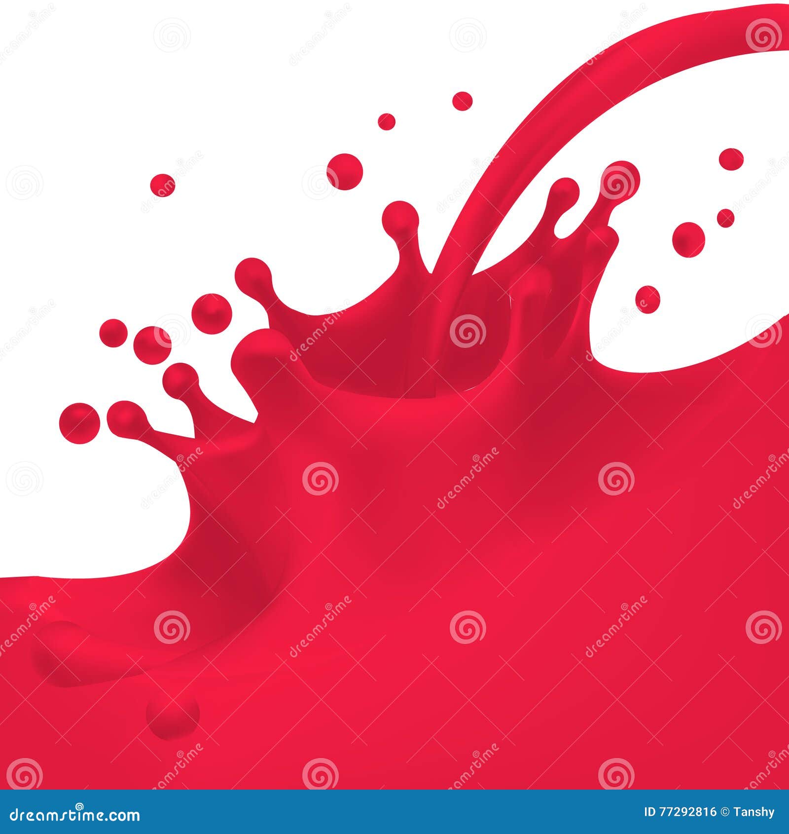 Blood Flowing, in Motion, Blood Trickling Down Isolated Vector Stock ...