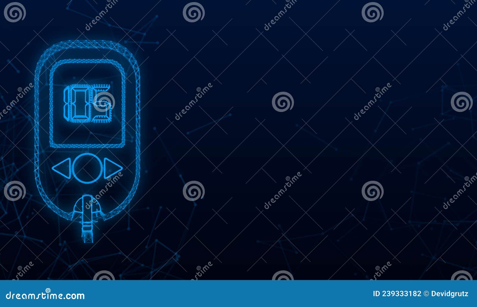 Blood Glucose Meter Level Plexus Test. Diabetes Glucometer. Abstract ...