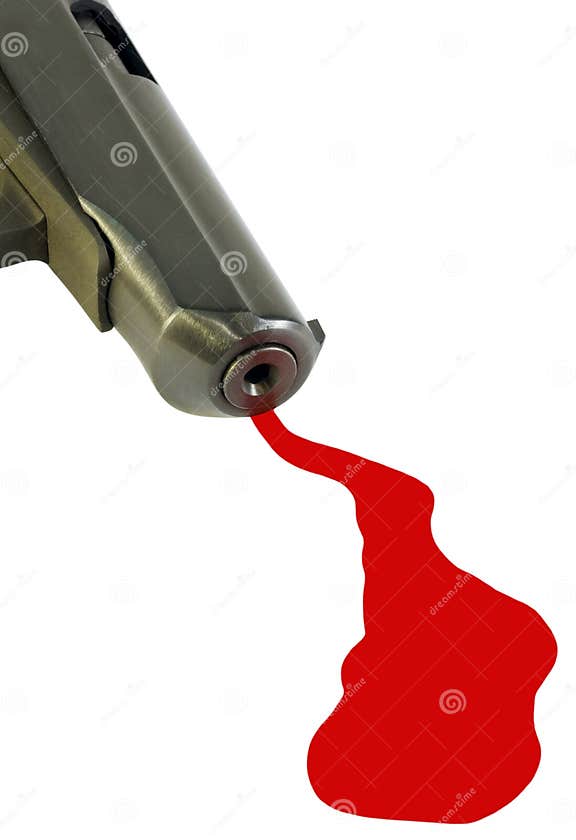 Blood and gun stock photo. Image of ideas, crime, security - 11815278