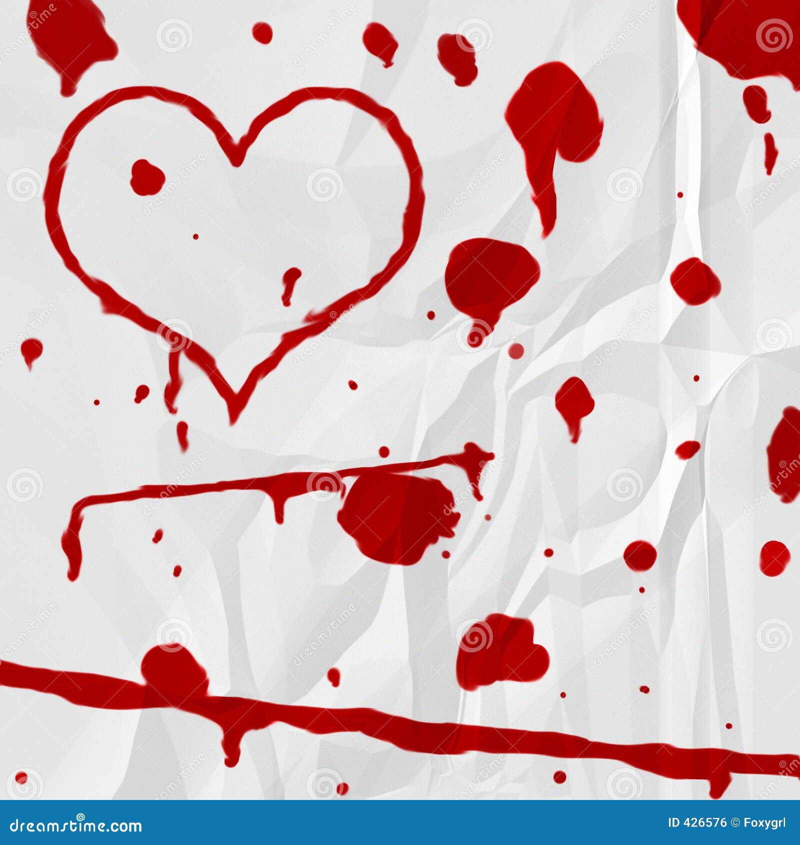 Blood Heart stock illustration. Illustration of paper, grunge - 426576