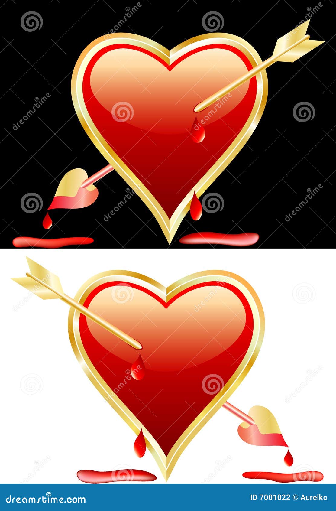 Blood heart1 stock vector. Illustration of drawing, love - 7001022