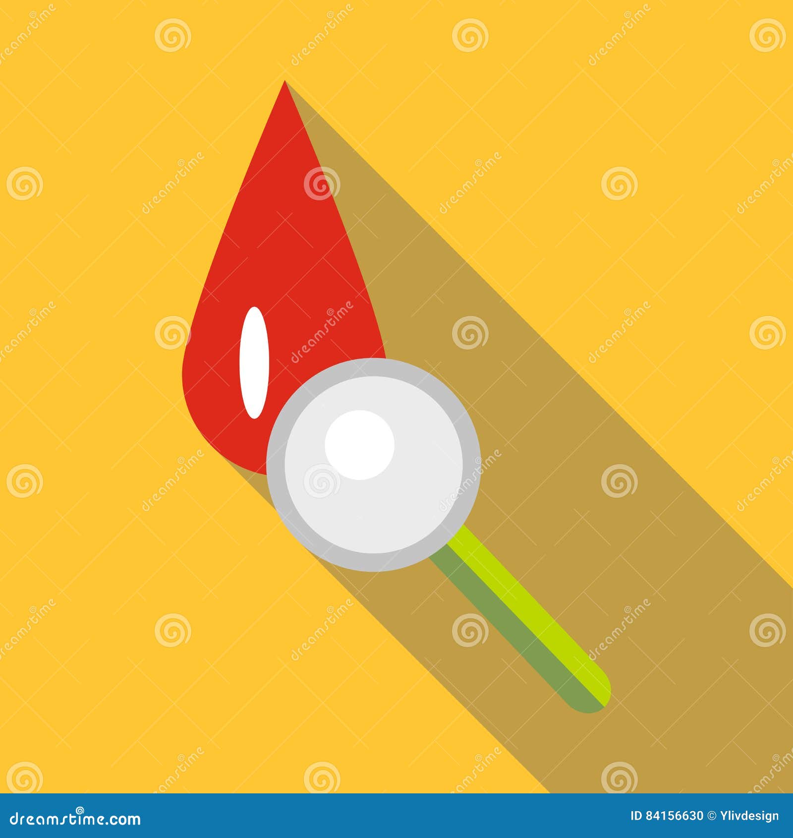 Blood icon, flat style stock vector. Illustration of icon - 84156630