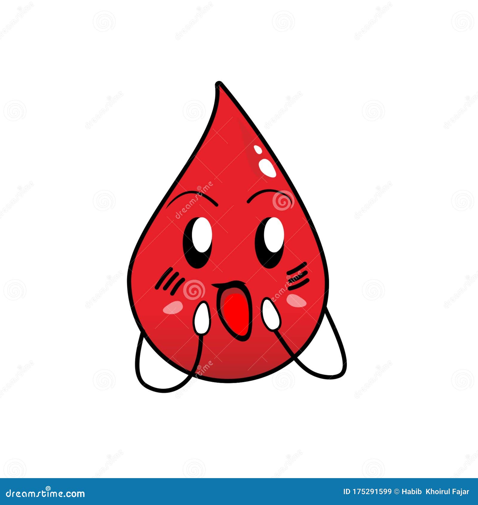 Blood Icon with smile face stock vector. Illustration of smile - 175291599