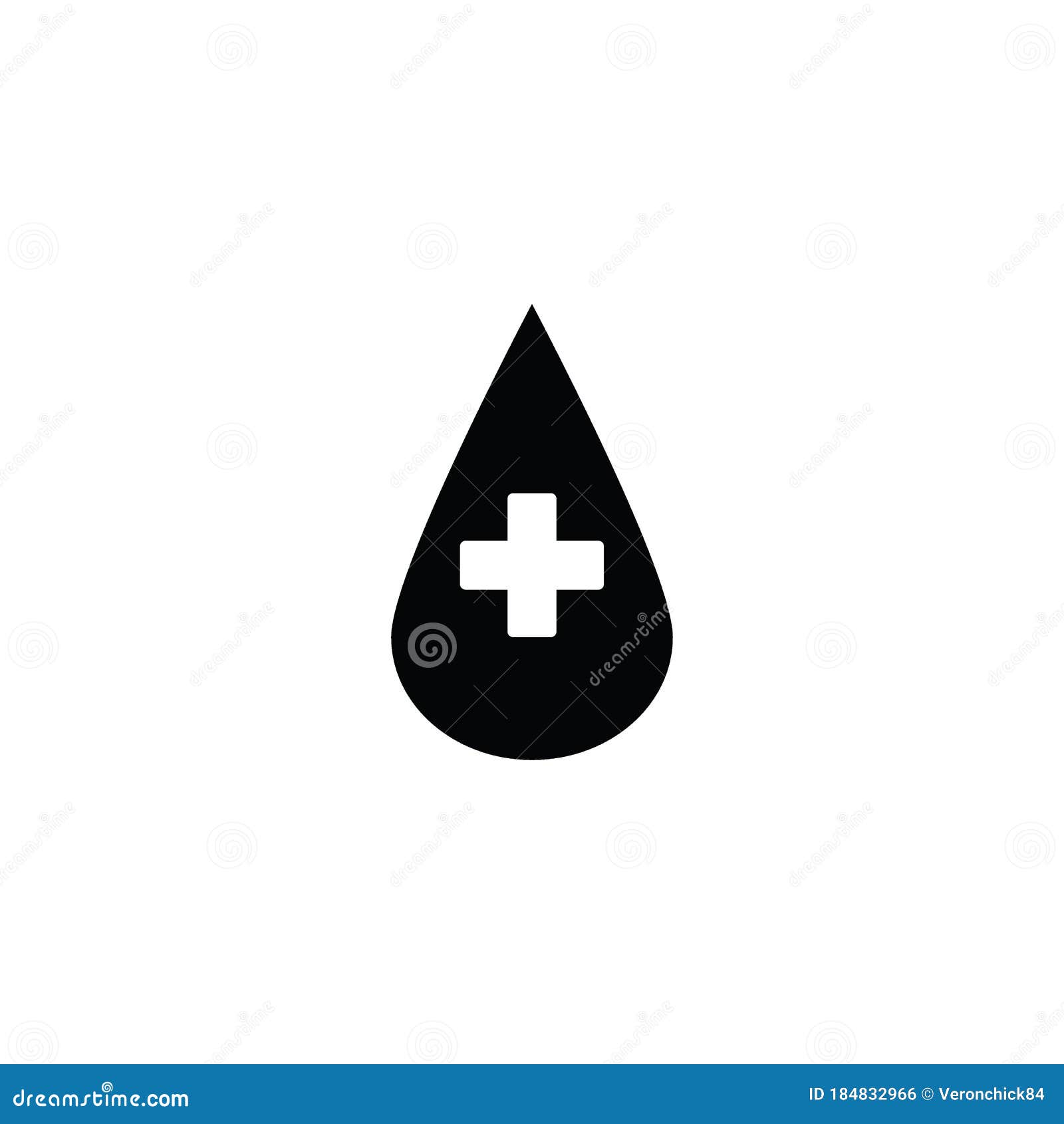 Blood Icon Vector Black Sign Stock Vector - Illustration of drip, heart ...