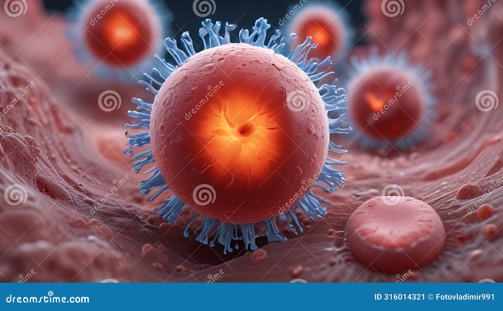 Blood and the Immune System in the Human Body Stock Illustration ...