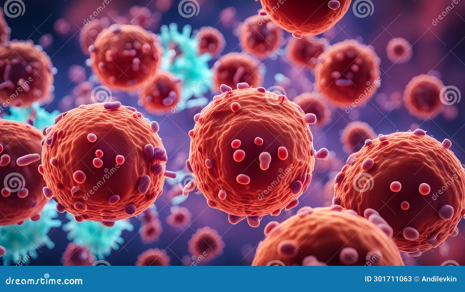 Blood Infection With Bacteria And Virus Cells Royalty-Free Stock Image ...