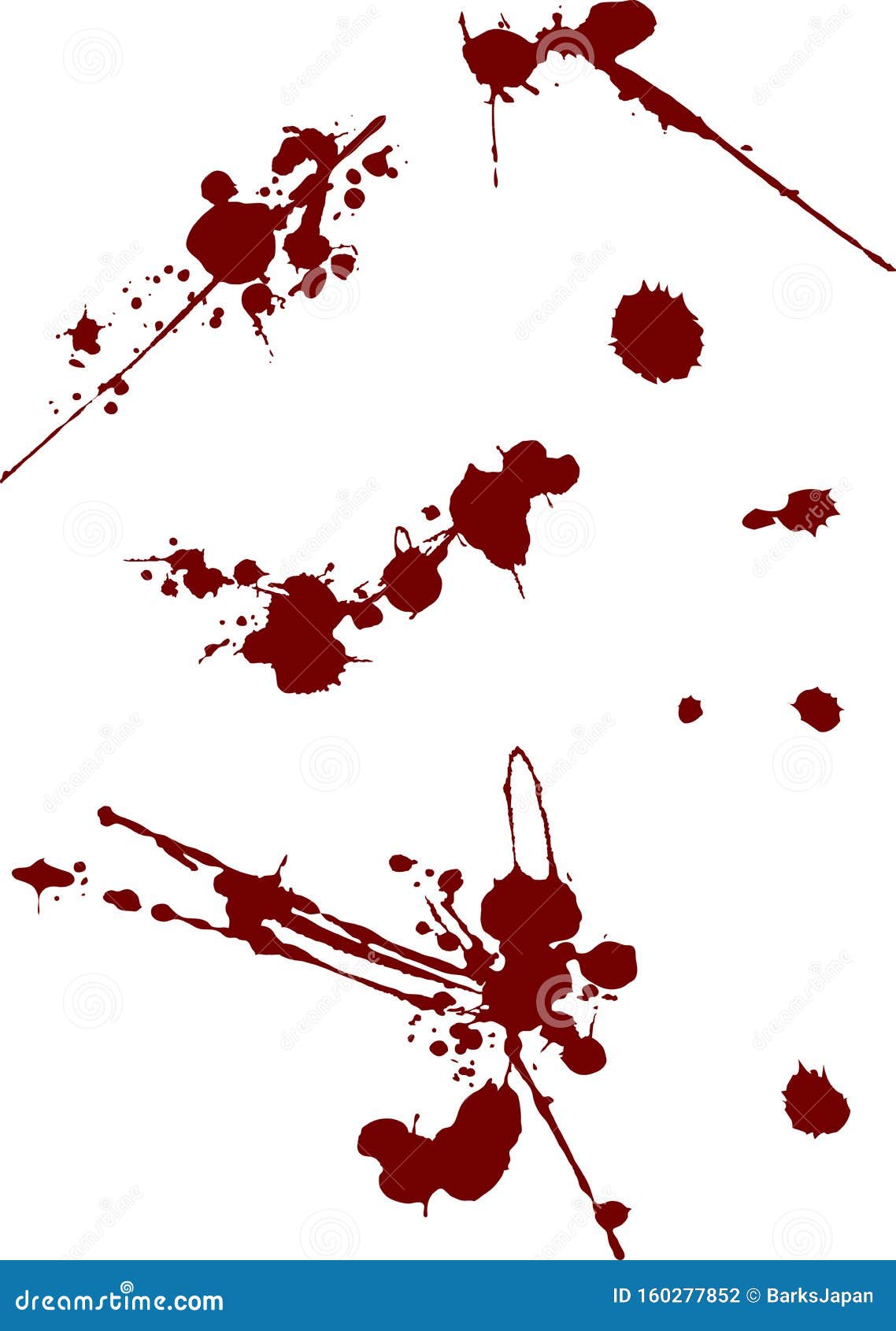 Blood Splashing Pattern Illustration Set Stock Vector - Illustration of ...
