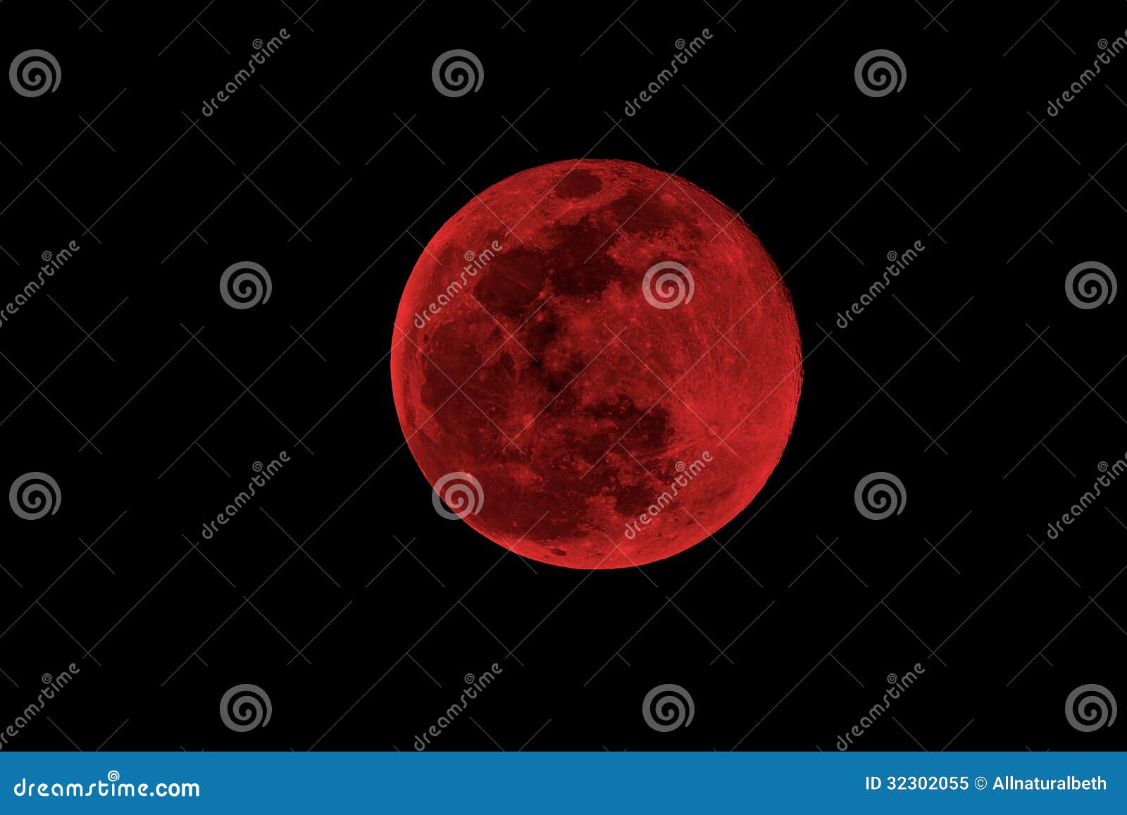 Blood Red Moon - Total Lunar Eclipse Royalty-Free Stock Photography ...