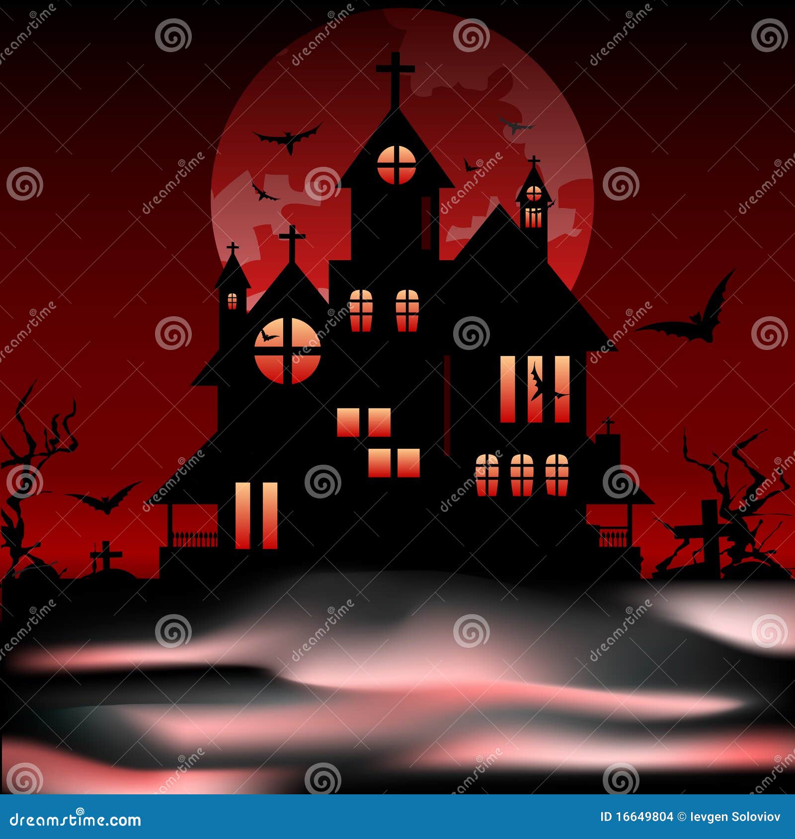 Blood night stock illustration. Illustration of black - 16649804
