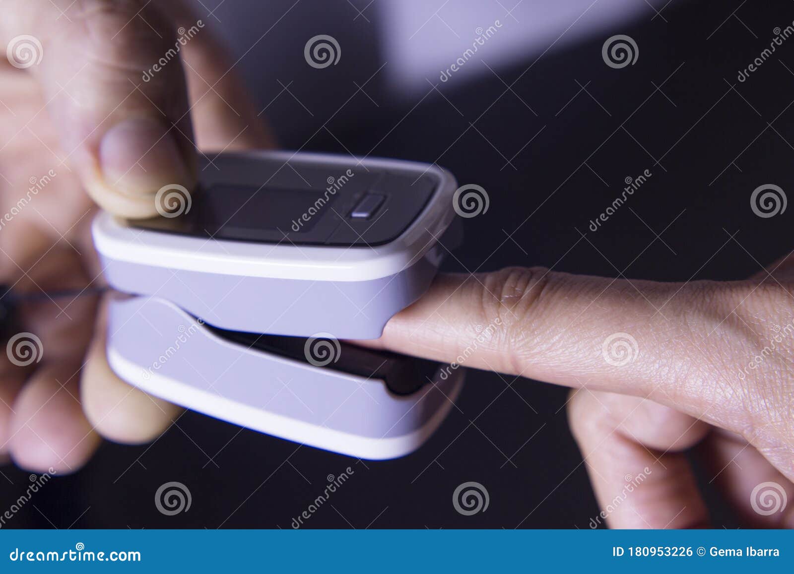 Blood oxygen finger meter stock photo. Image of cardiology - 180953226