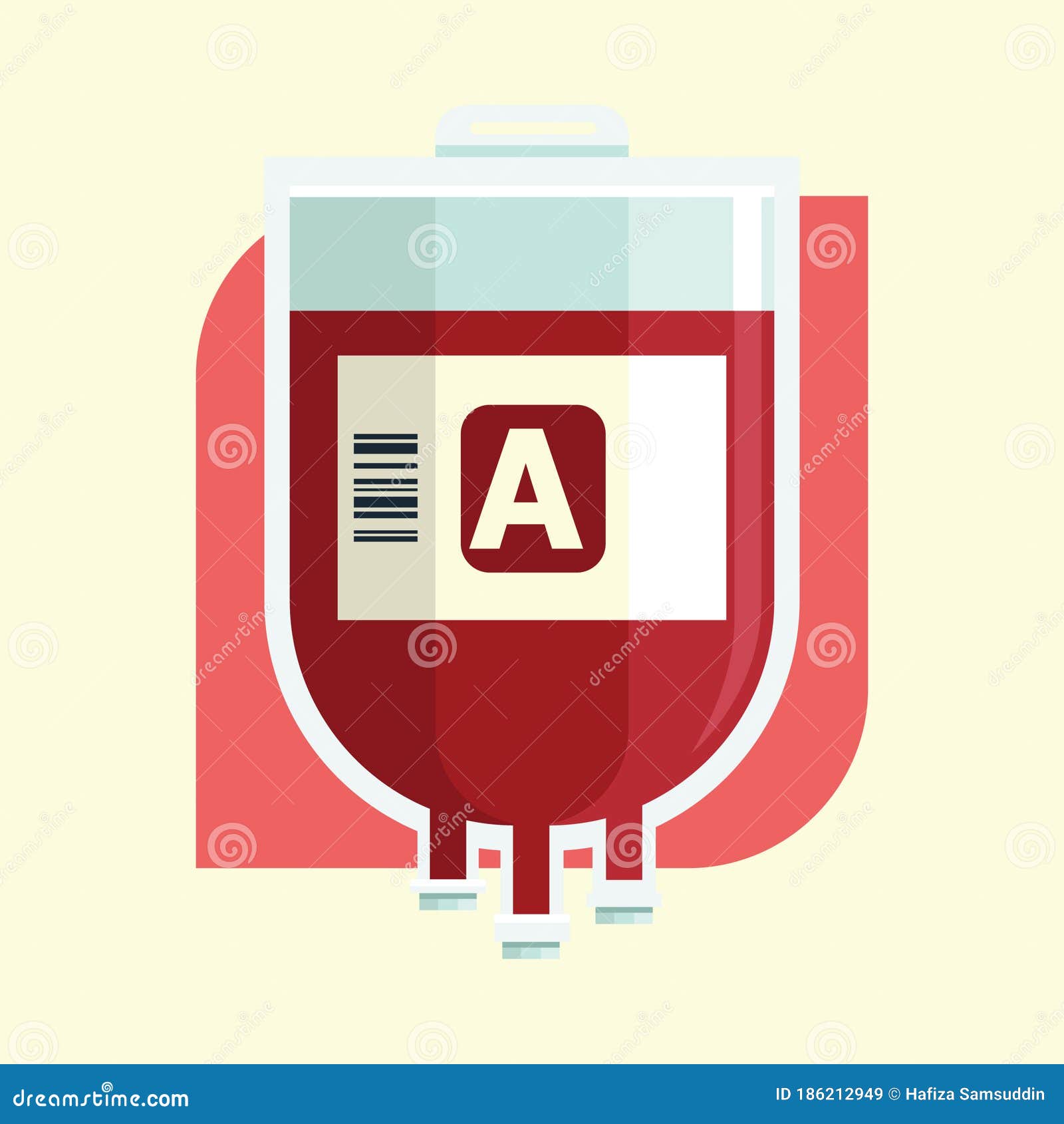 Blood Packet. Vector Illustration Decorative Design Stock Vector ...