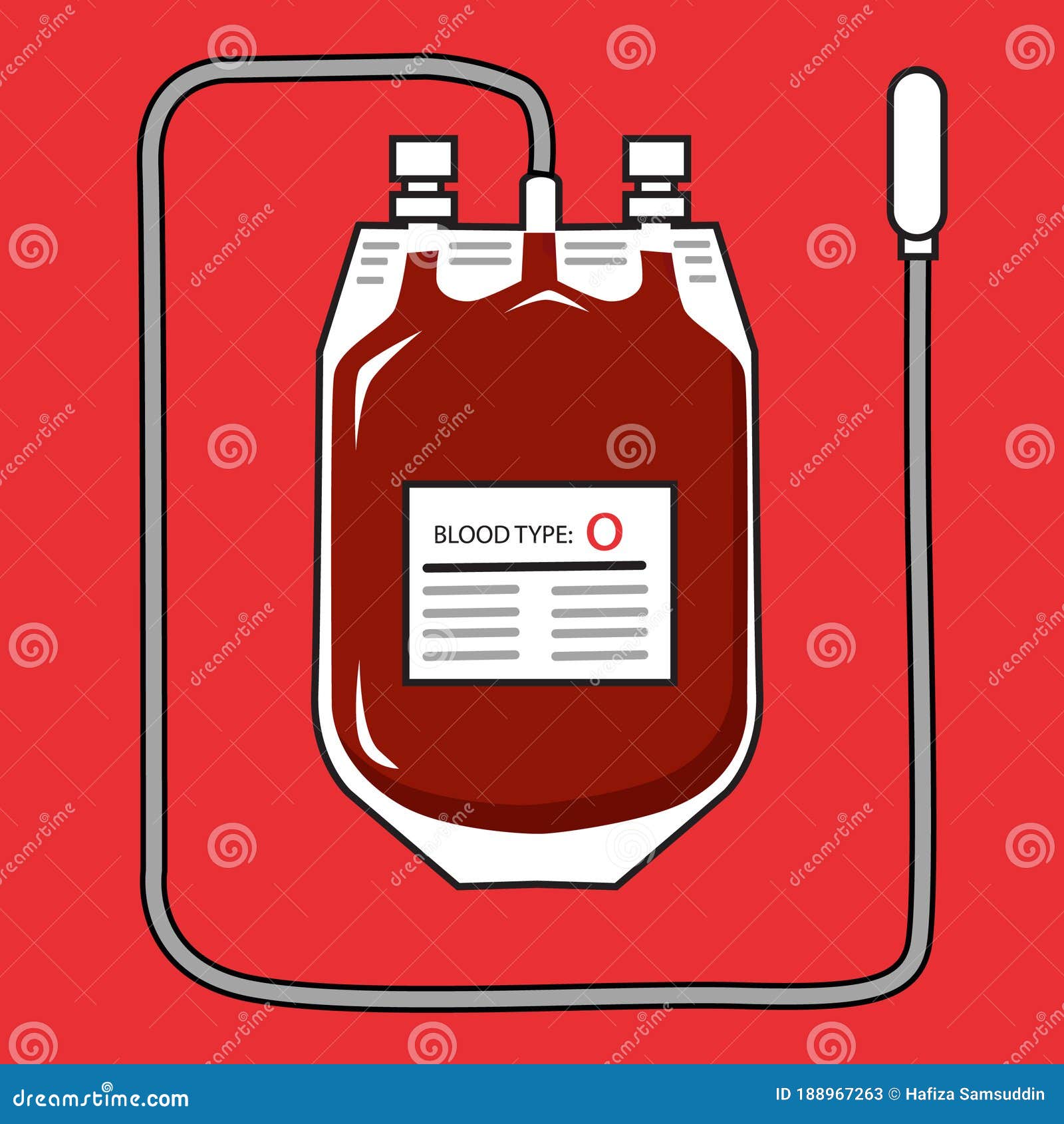 Blood Packet. Vector Illustration Decorative Design Stock Vector ...