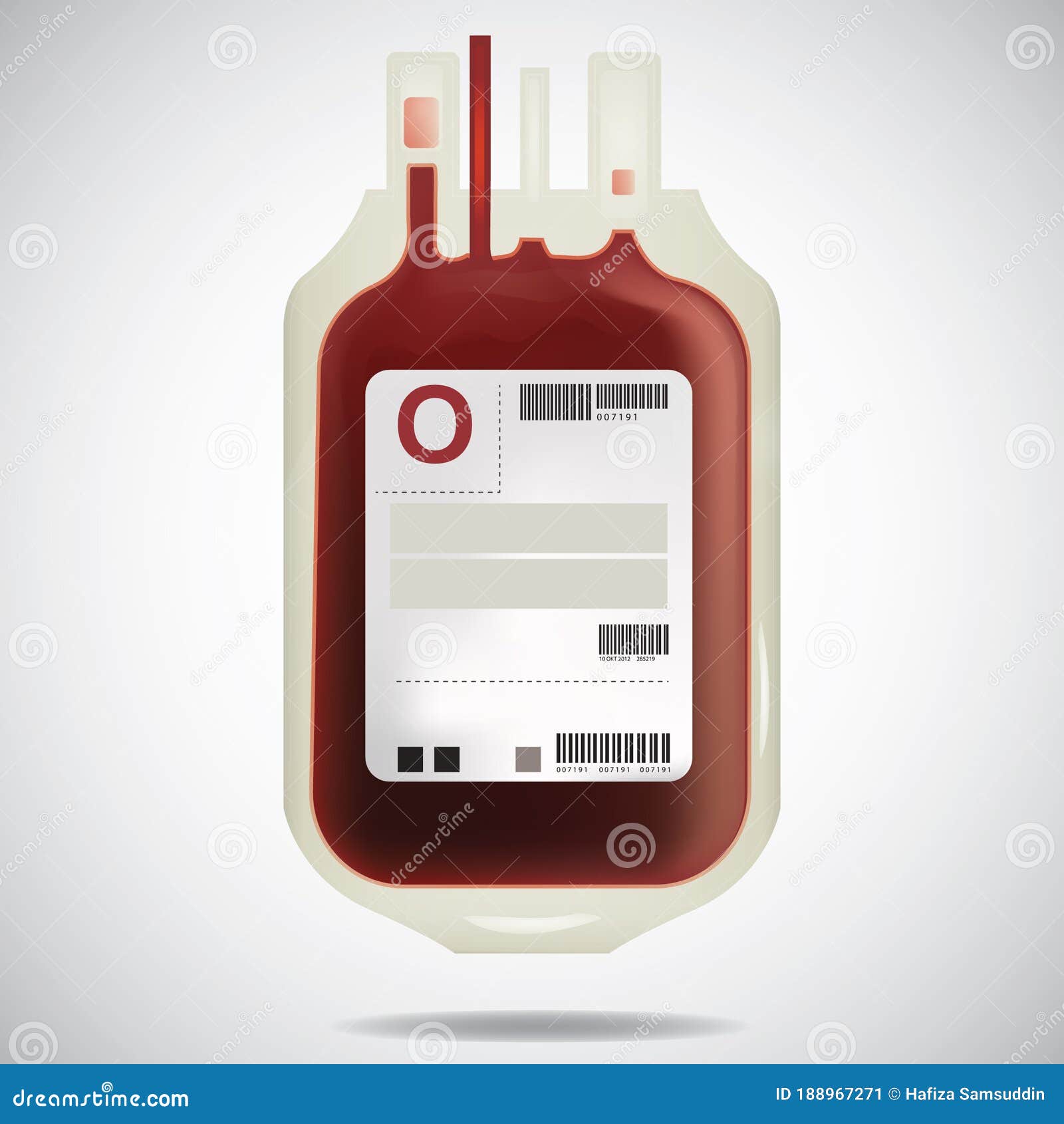 Blood Packet. Vector Illustration Decorative Design Stock Vector ...
