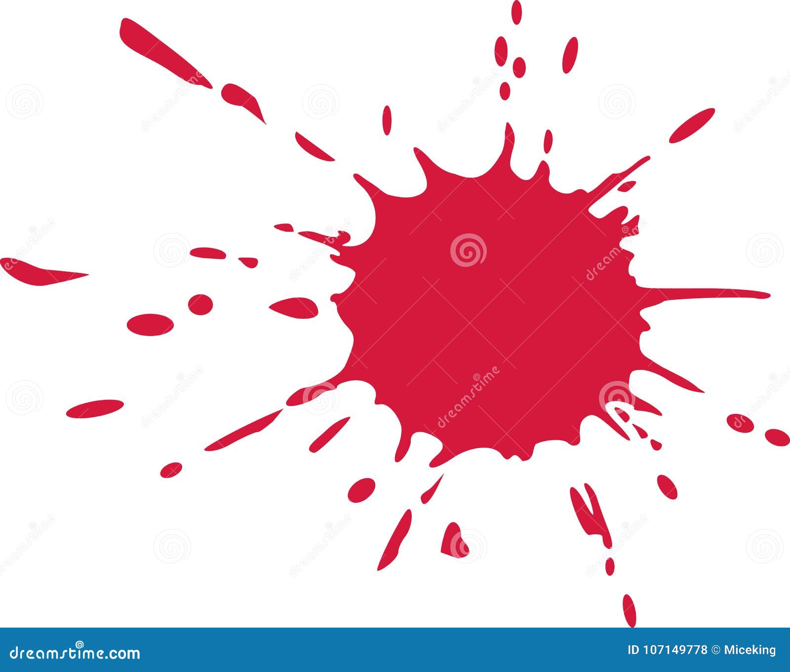 Paint Splatters. Vector Colorful Splash Isolated. Watercolor Splat ...