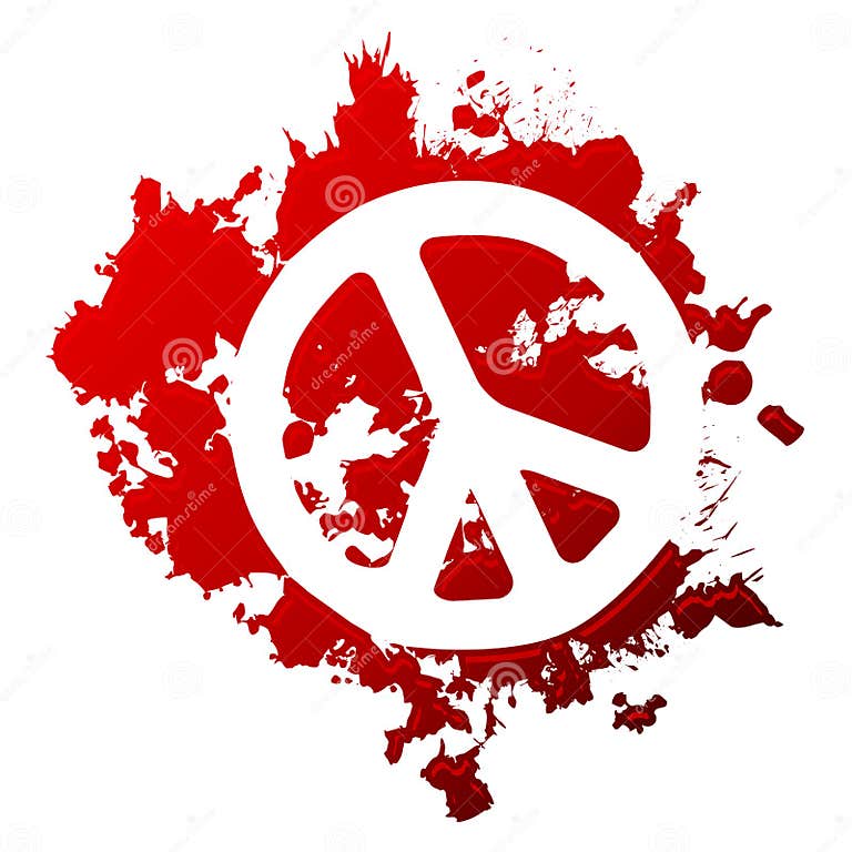 Blood peace stock vector. Illustration of drip, grunge - 23370658