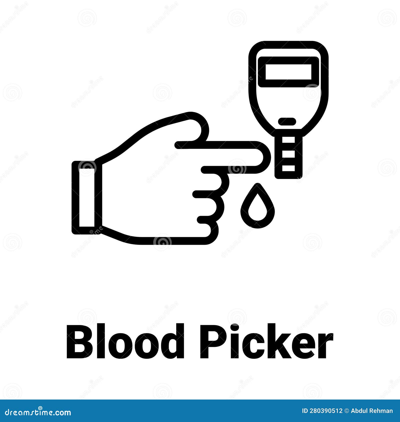 Blood Picker Vector Icon Easily Modify. Stock Vector - Illustration of ...