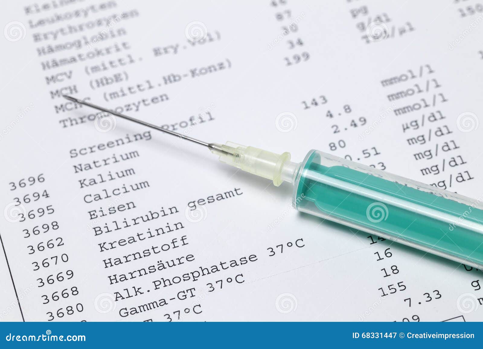 Blood Picture Of Acute Promyelocytic Leukemia Or APL Royalty-Free Stock ...