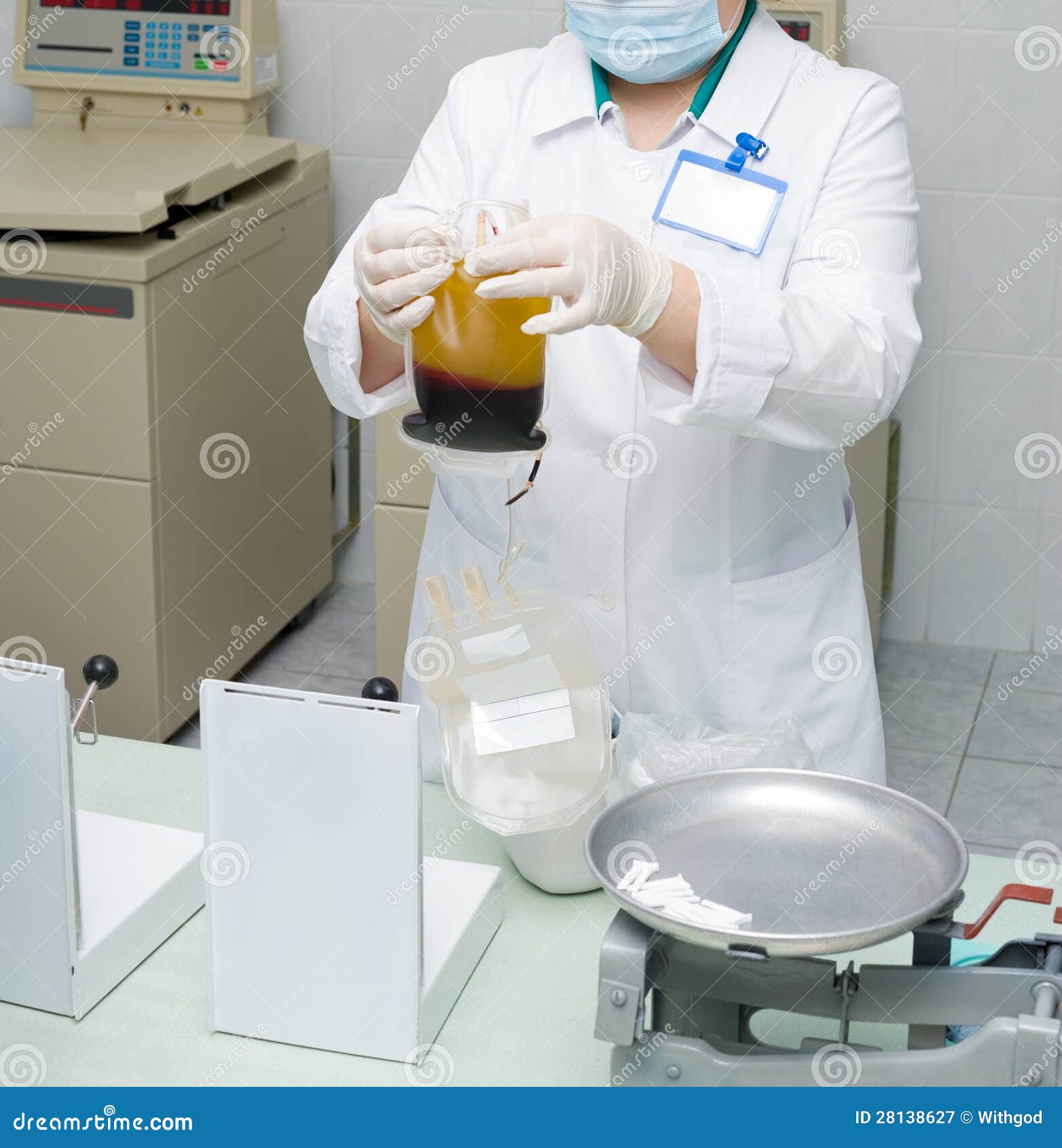 Blood plasma separating stock image. Image of donorship - 28138627