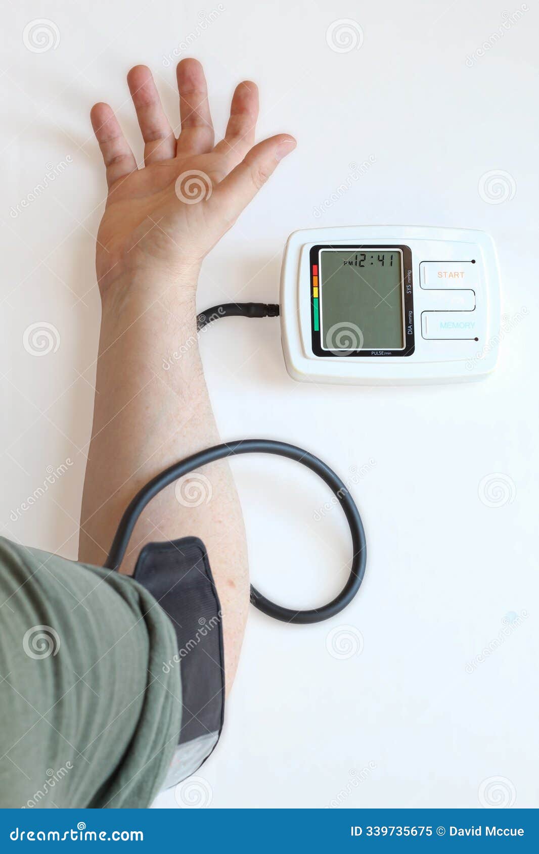 Blood Pressure, Checking for Hypertension Stock Image - Image of device ...